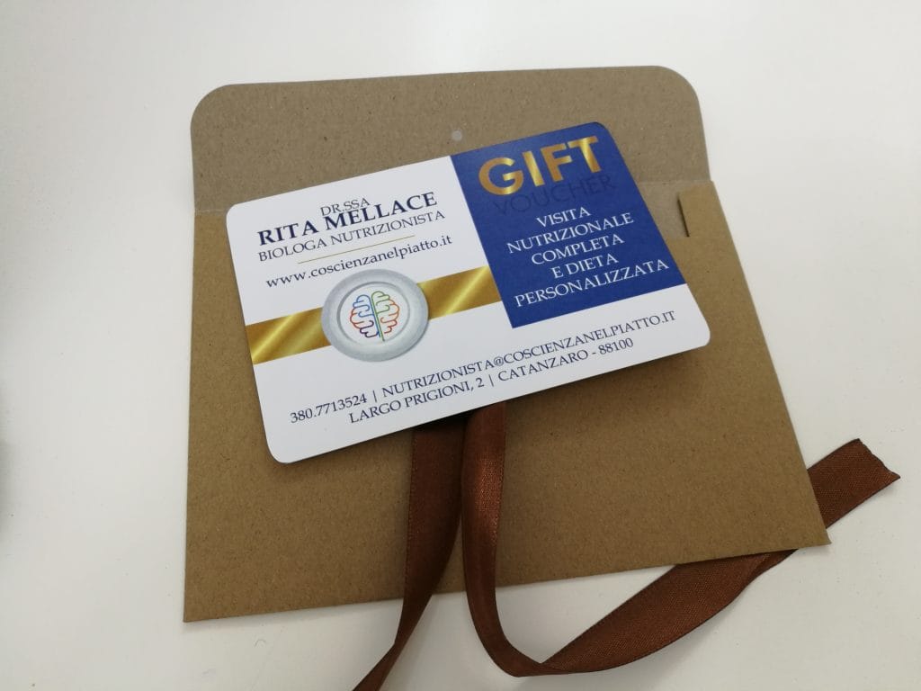 GIFT VOUCHER: il regalo adatto a chi vuoi bene – Dr.ssa Rita Mellace